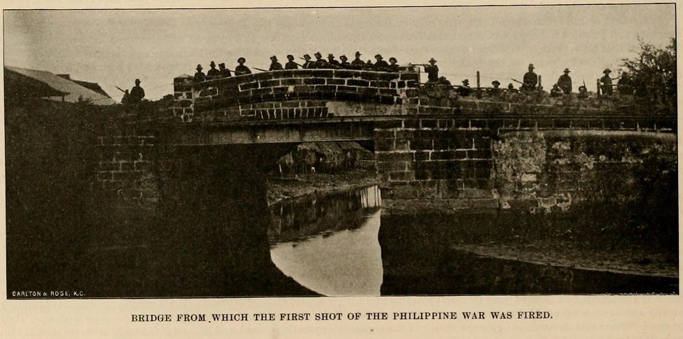 Bridge from which the first shot of the Philippine War was fired.